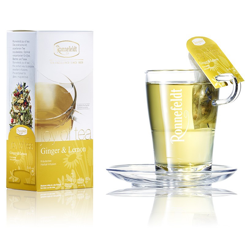 Ronnefeldt Joy of Tea Ginger and Lemon Tea bags - Cup of Tea