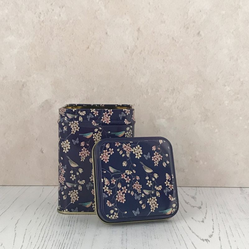 Nessie Blue Tea Caddy - Cup of Tea