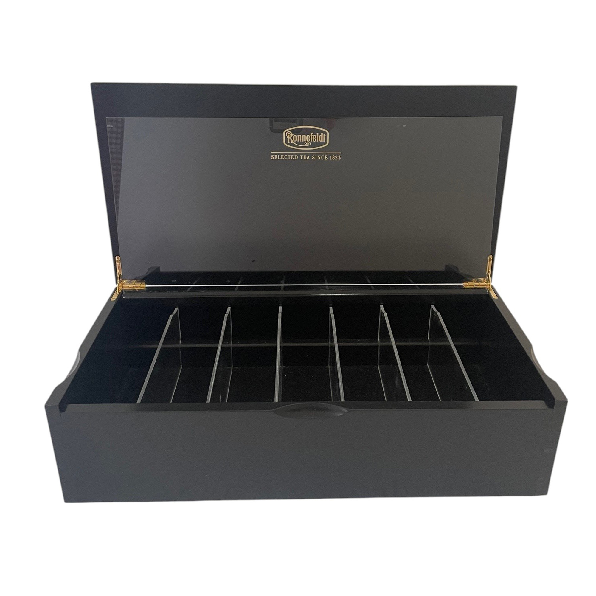 Ronnefeldt Wooden Black Leafcup Presentation Box with Lid - Cup of Tea